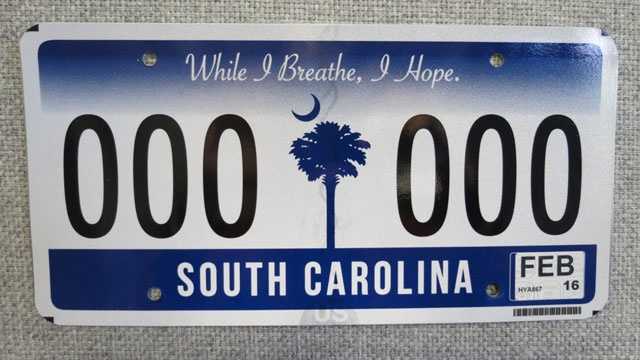 New design revealed for S.C. license plates