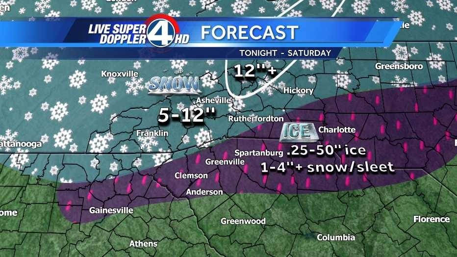 Latest prediction maps, graphics for winter storm