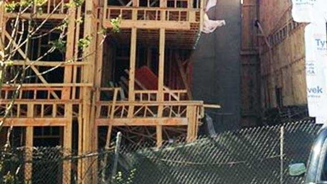 Construction workers evacuated from site after partial collapse