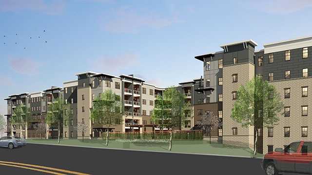 Renderings of Stone and Main Streets Northpointe Center