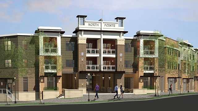 Renderings of Stone and Main Streets Northpointe Center