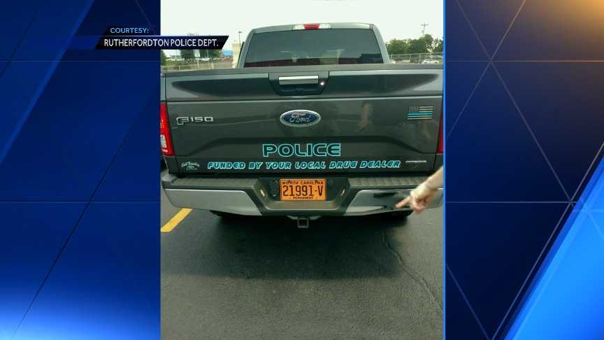NC police show off new patrol car stickers