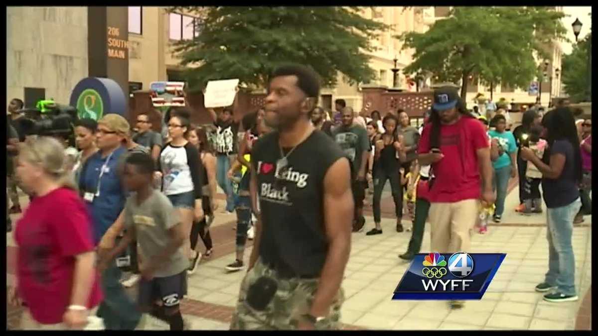 Peaceful rally held in downtown Greenville