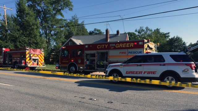 Firefighters respond to deadly Greer fire