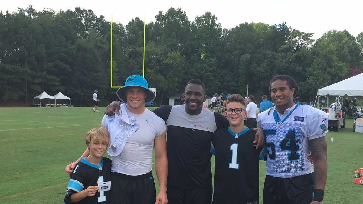 Young Panthers fan gets star treatment for shattering training camp ...