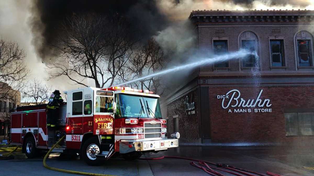 PHOTOS: 5-alarm Salinas fire destroys Dick Bruhn building