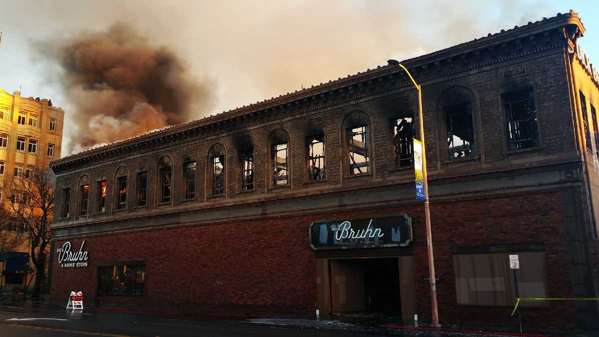 PHOTOS: 5-alarm Salinas fire destroys Dick Bruhn building