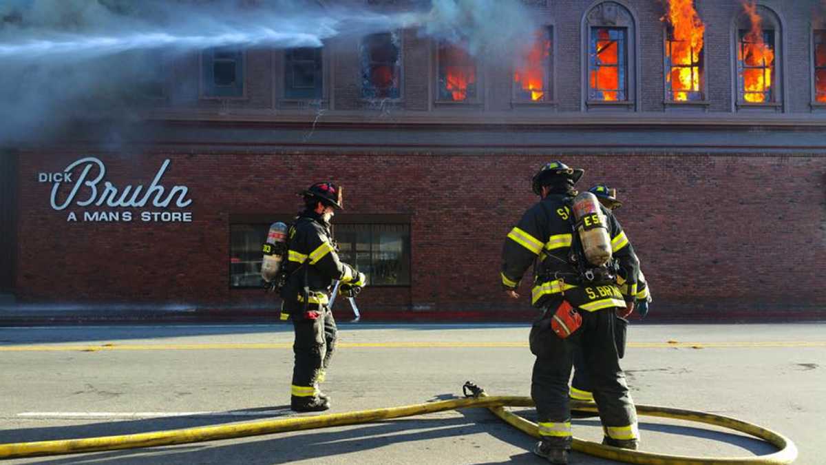 PHOTOS: 5-alarm Salinas fire destroys Dick Bruhn building
