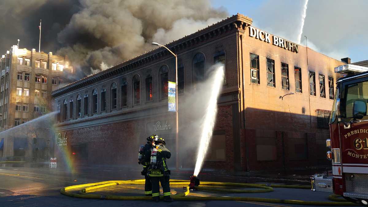 PHOTOS: 5-alarm Salinas fire destroys Dick Bruhn building