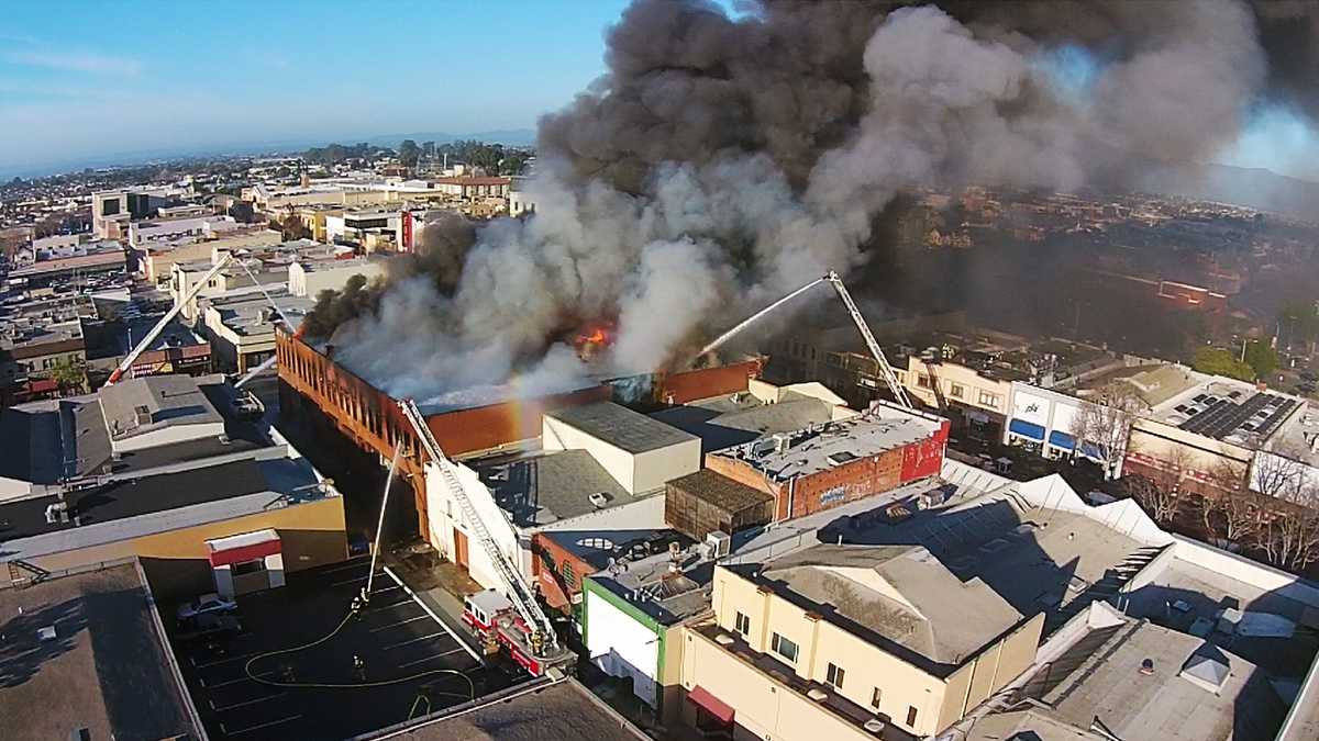 PHOTOS: 5-alarm Salinas fire destroys Dick Bruhn building