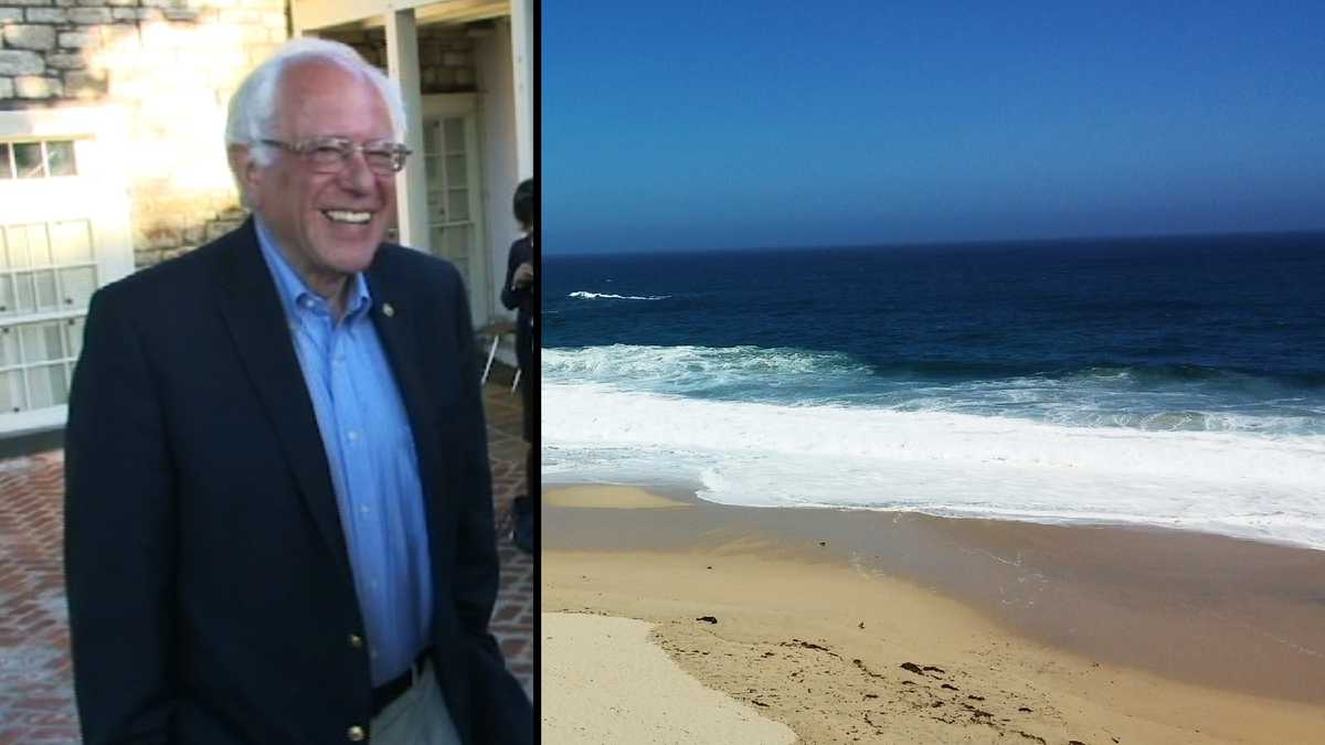Bernie Sanders talks about body surfing at Monterey beach