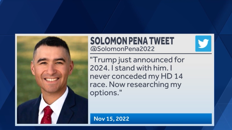 Solomon Peña claims voter fraud in failed election run