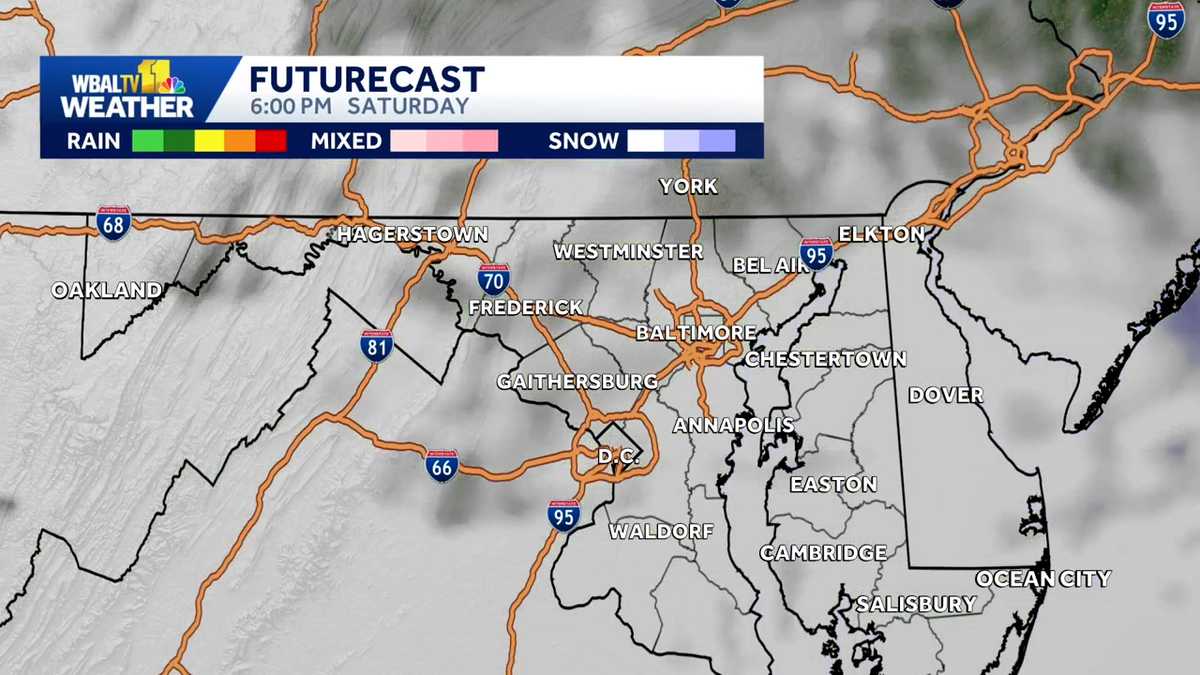 Snow transitions to ice in Baltimore | See forecast timeline