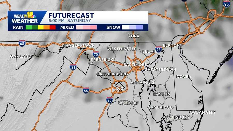 Snow transitions to ice in Baltimore | See forecast timeline