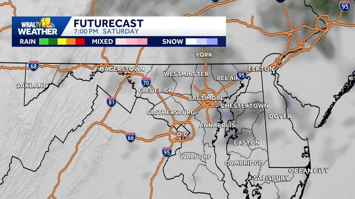 Snow transitions to ice in Baltimore | See forecast timeline