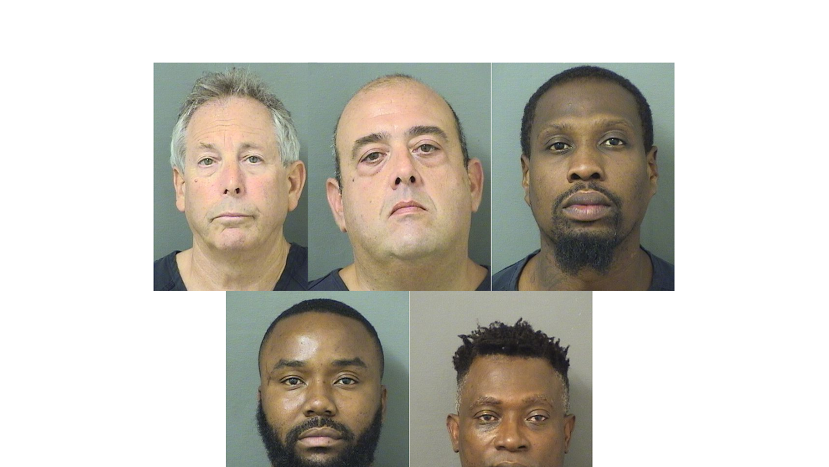 Five arrested in West Palm Beach, Florida prostitution operation