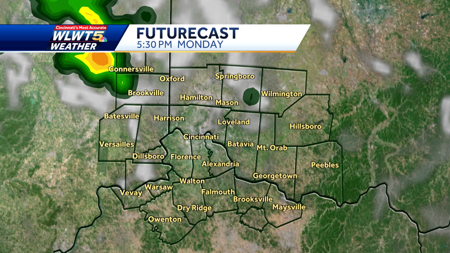 Hour by hour: When severe threat moves through Cincinnati area Monday