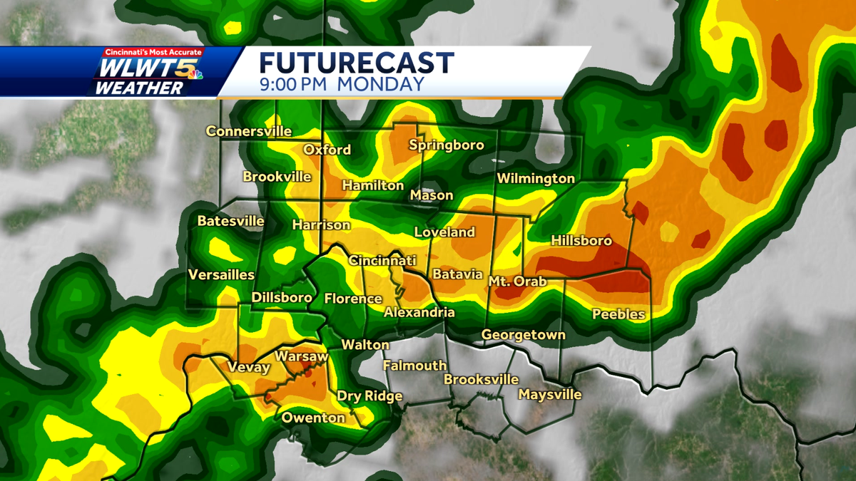 Hour by hour: When severe threat moves through Cincinnati area Monday