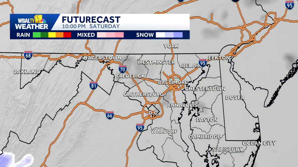 Snow transitions to ice in Baltimore | See forecast timeline