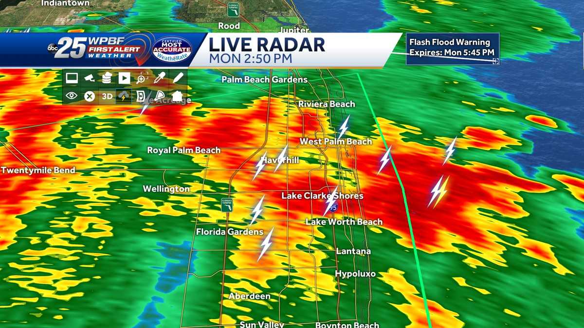 Flash Flood Warning in effect until 5:45 p.m. Flash Flood Warning in effect until 5:45 p.m.