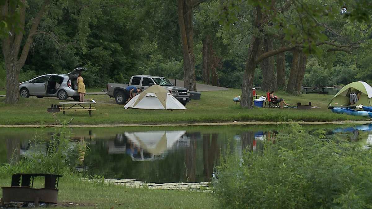 Campers flood to grounds that a few months ago were underwater