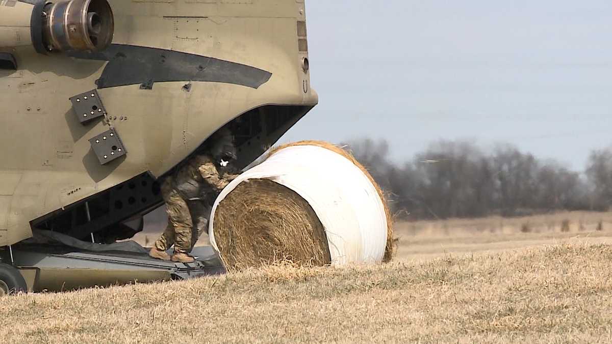 National Guard continues historic hay drop missions