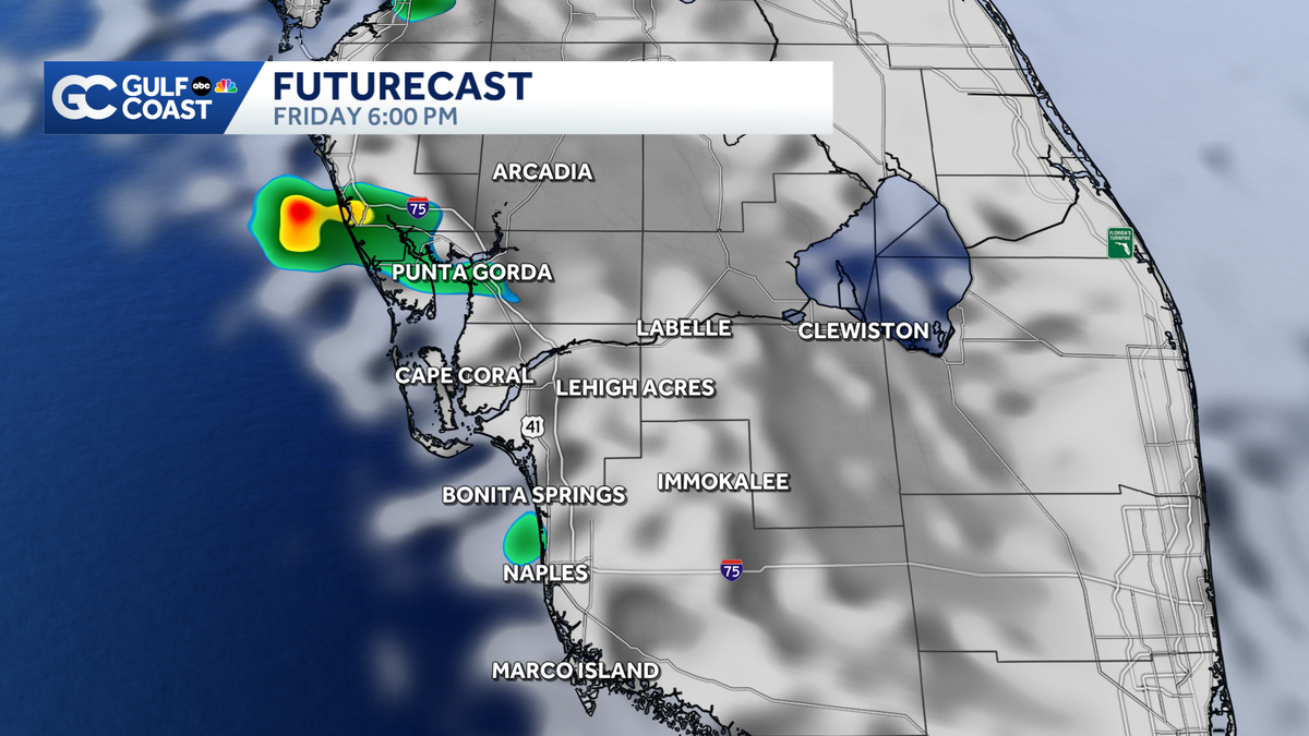 Warm, muggy conditions Friday night