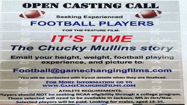 Casting call for football players