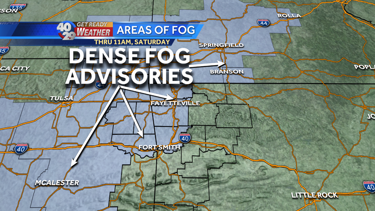 Dense fog possible tonight