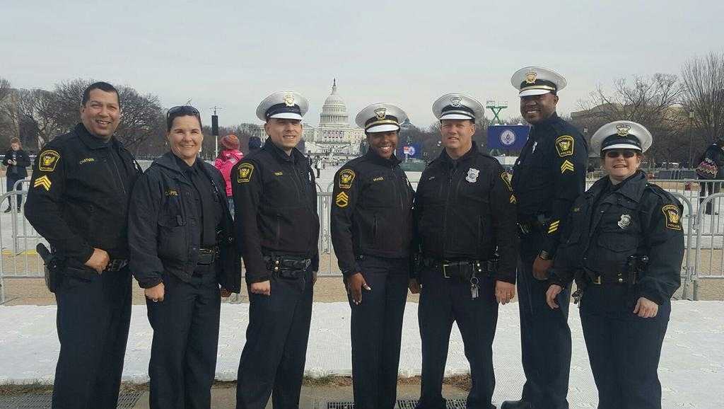 Photos: Cincinnati police shine during Trump inauguration
