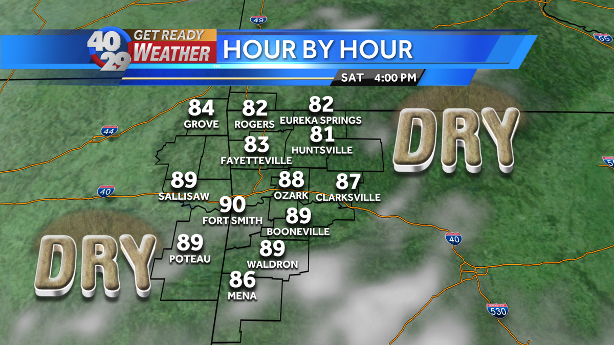 More rain chances and cooler temps