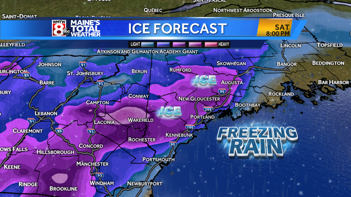 Snow winds down icing begins, making travel difficult ahead of Christmas