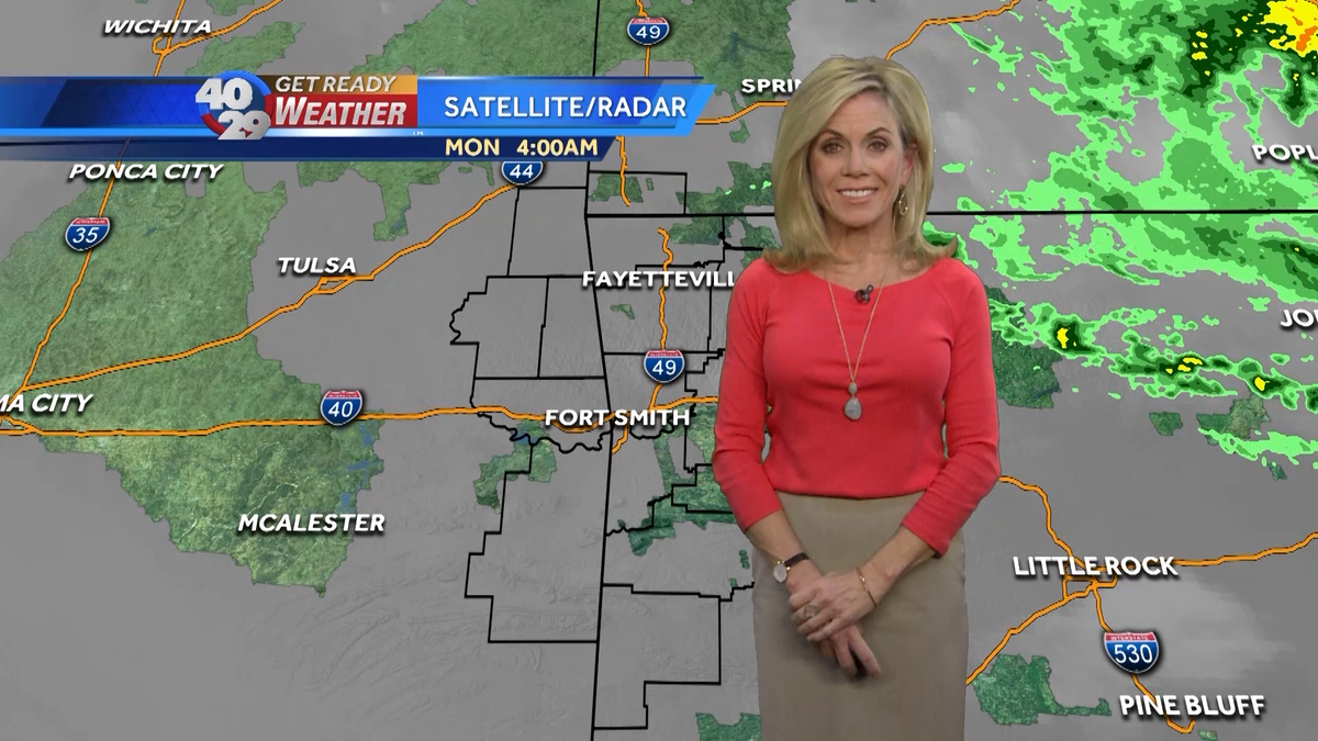 A cloudy start to the work week