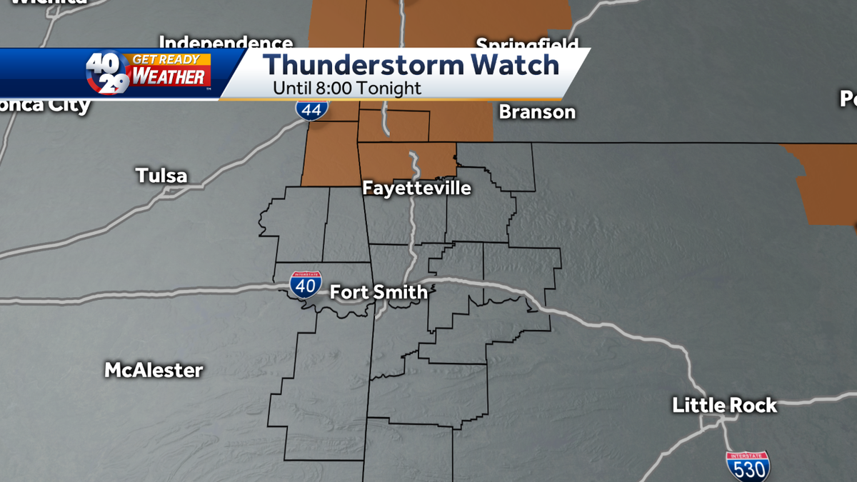 Severe Thunderstorm Watch issued through Sunday evening