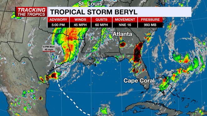 Hurricane Beryl makes landfall in Texas