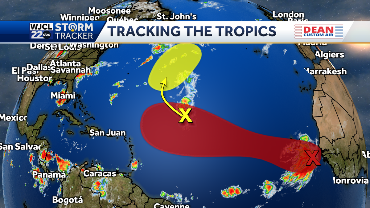 NHC tracking an area likely to become our next named storm