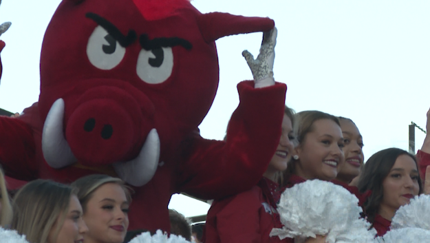 University of Arkansas homecoming parade, celebrating 150 years