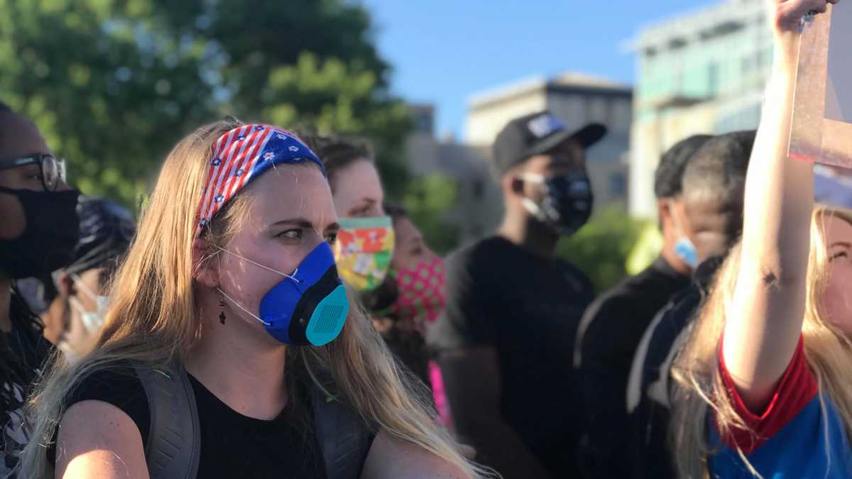 PHOTOS: A look at last night's peaceful rally turned violent protest in ...