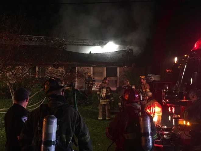 Flames engulf Manor Township home