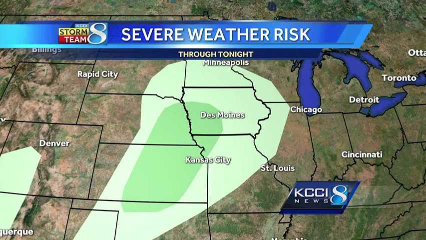 Iowa part of severe storm risk area