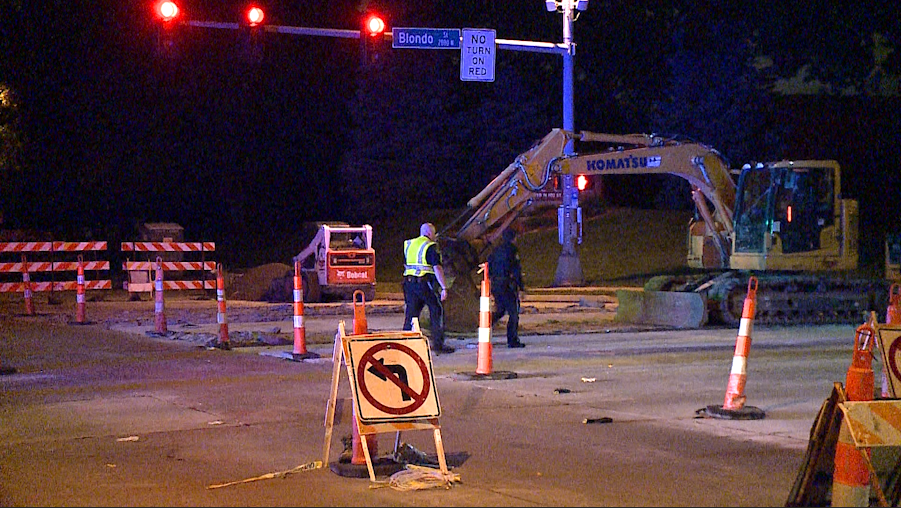 Driver leaves scene of crash involving backhoe