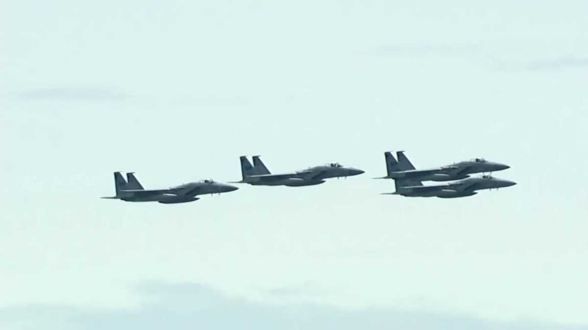 104th Fighter Wing conducts flyover of Massachusetts to honor ...