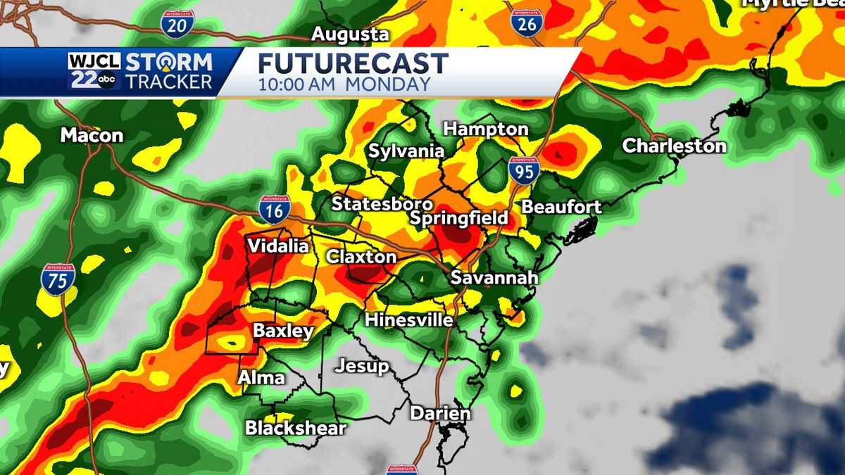 Savannah: Tracking showers, thunderstorms & a severe weather risk