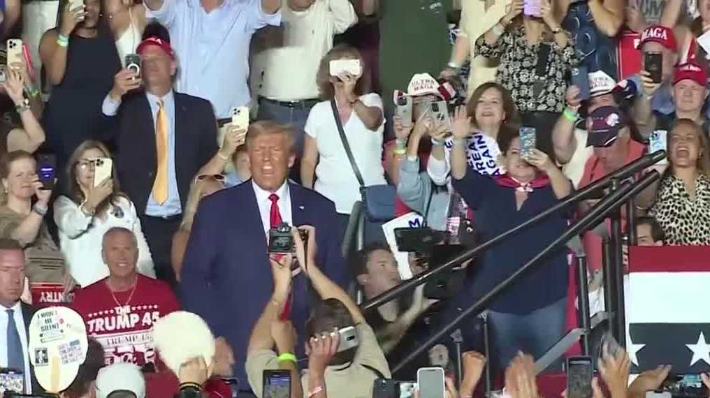 Trump appeals to South Florida's Cuban community during rally