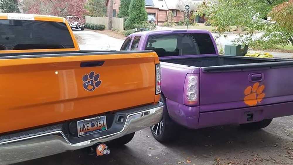 Self-proclaimed Clemson 'superfan' creates Tigermobiles from trucks to ...