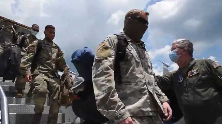 Members of the 117th Air Refueling Wing returned home after Middle East ...