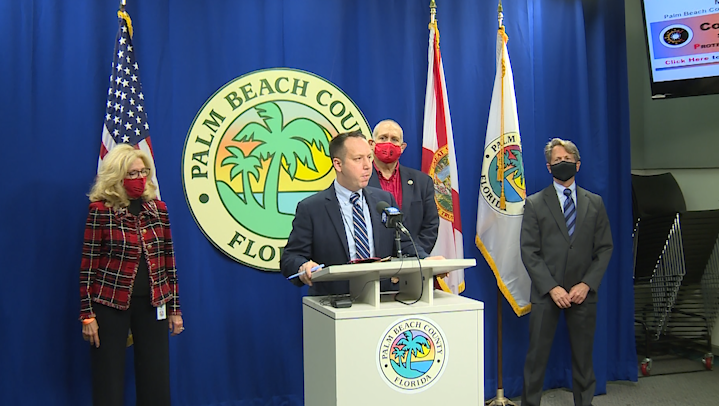 Palm Beach County leaders provide update on vaccine distribution efforts