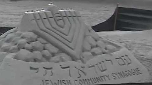 Hanukkah sand menorah vandalized in South Florida