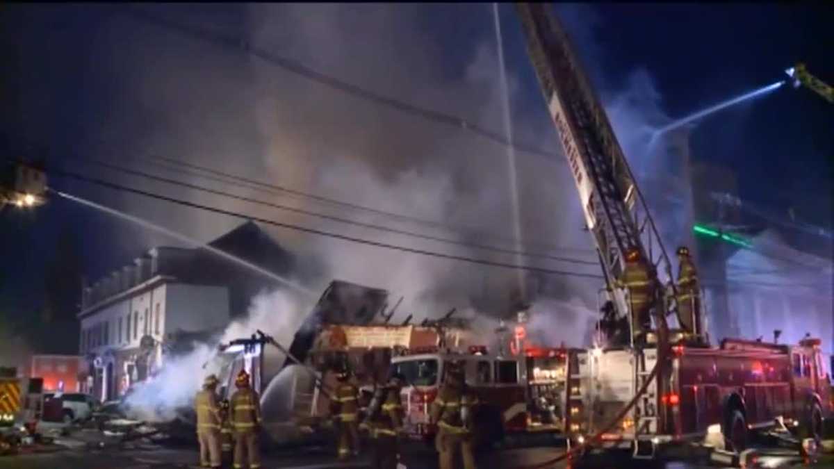 Images: Massive fire guts Portsmouth restaurant; building collapses