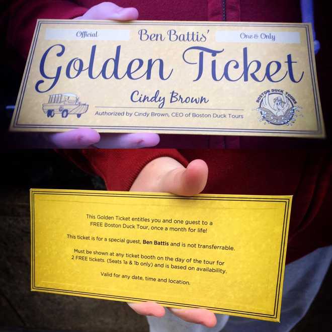 Boston Duck Boats gives Rochester boy golden ticket